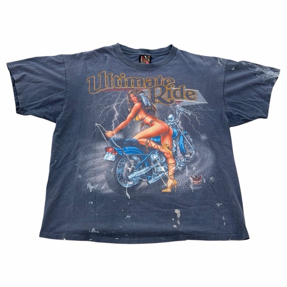 3D Emblem | Shirts | Vintage 994 Sturgis 3d Emblem Ultimate Ride Pinup ...